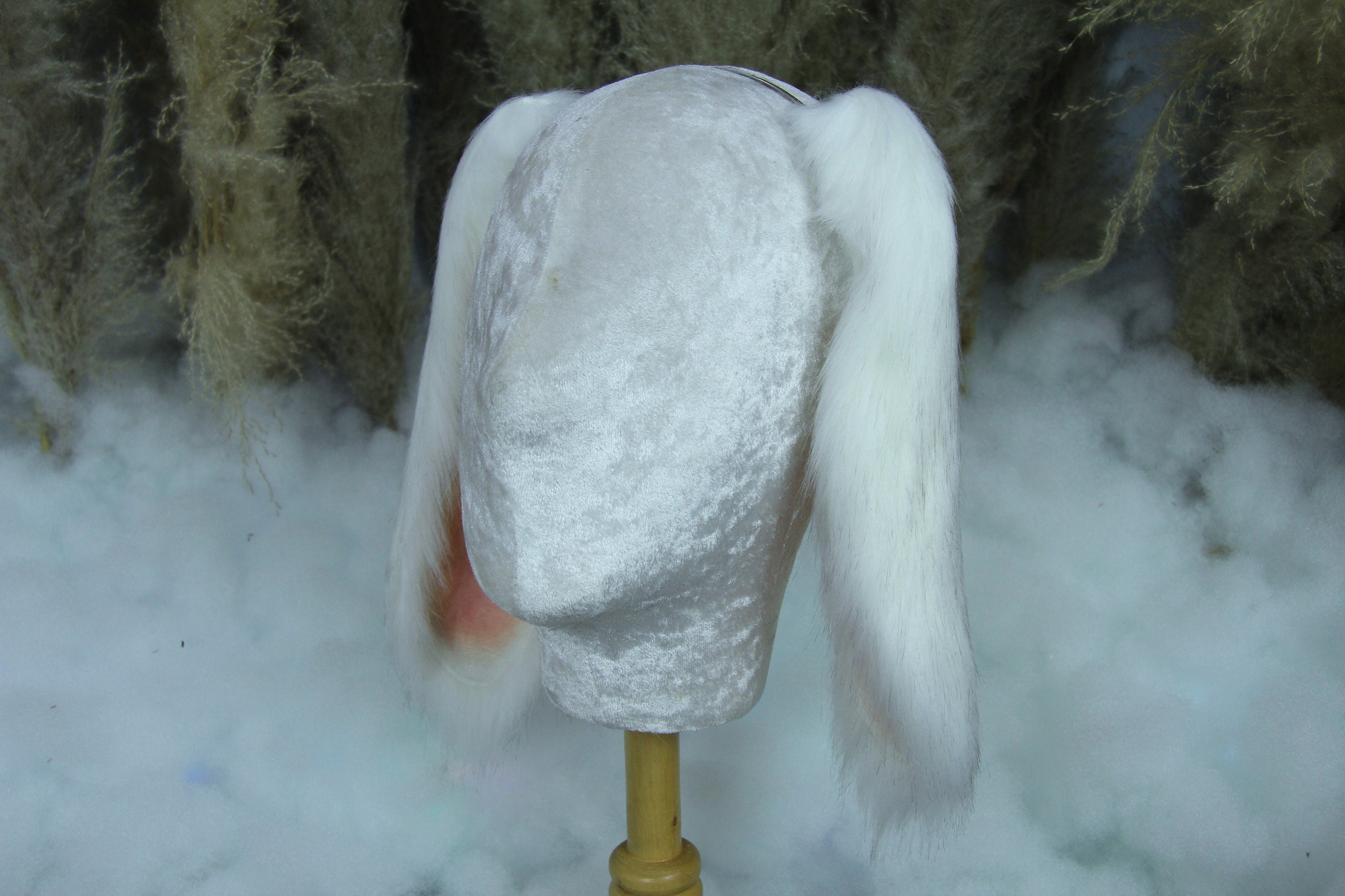 Cosplay White Rabbit Set ears Fold Down - Etsy