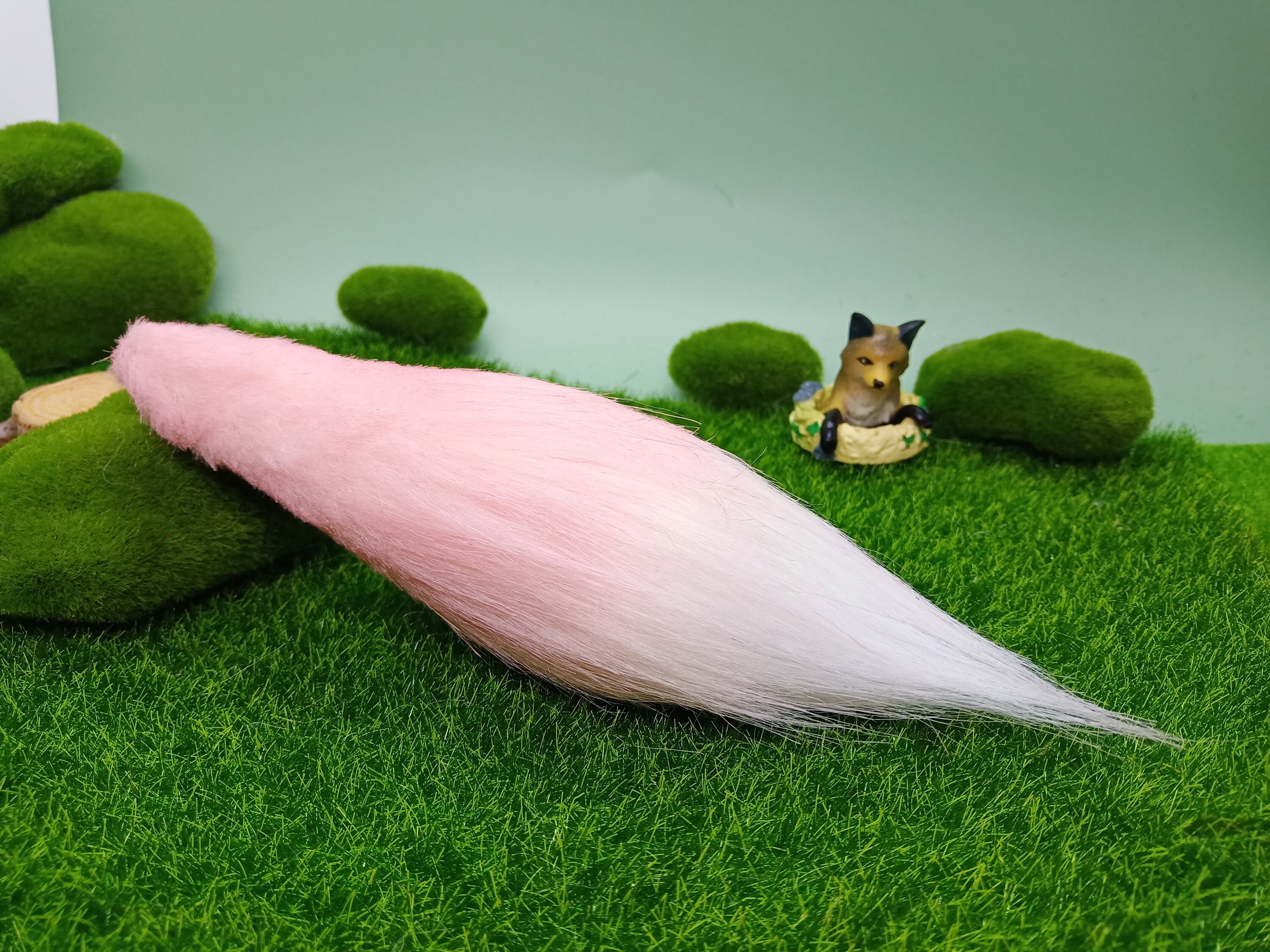 BJD doll Pink Fox Ears and Tail Set - Etsy