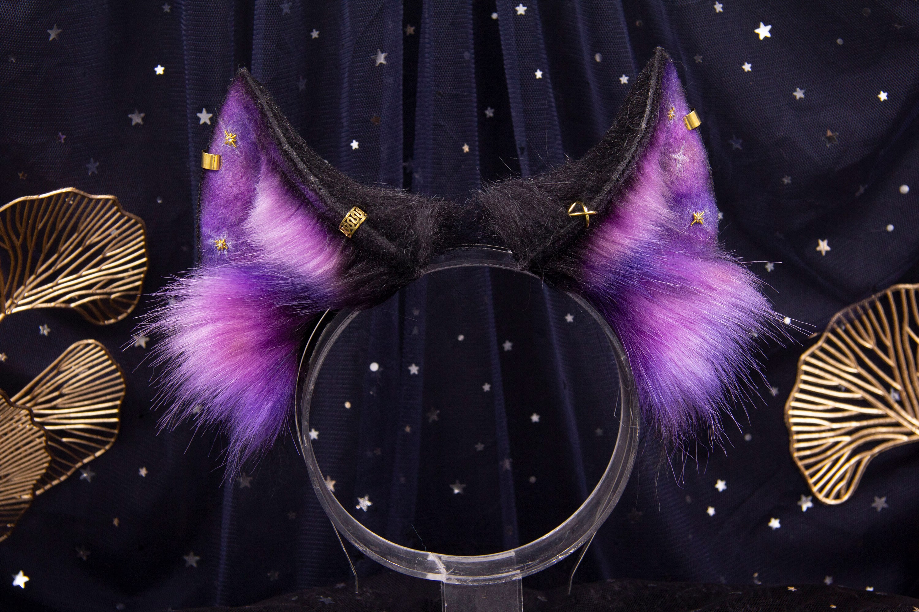 Fancy Fox Ears Set Galaxy Collections violet - Etsy