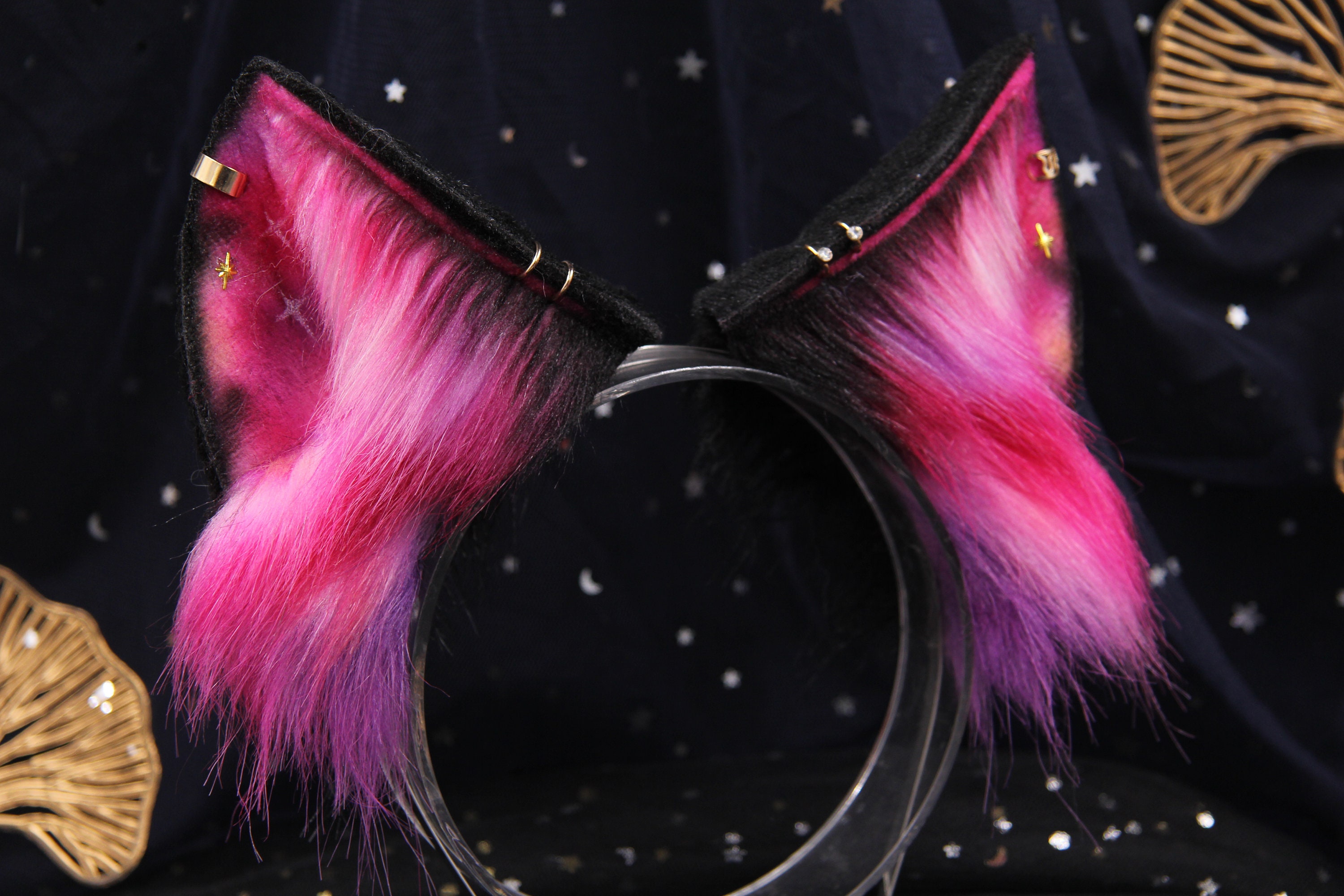 Fancy Fox Ears Set Galaxy Collections red - Etsy