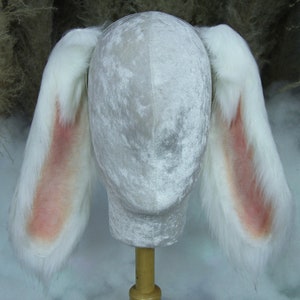 Cosplay White Rabbit Set ears Fold Down - Etsy