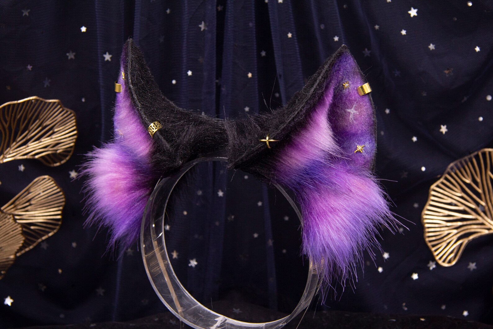 Fancy Fox Ears Set Galaxy Collections violet - Etsy
