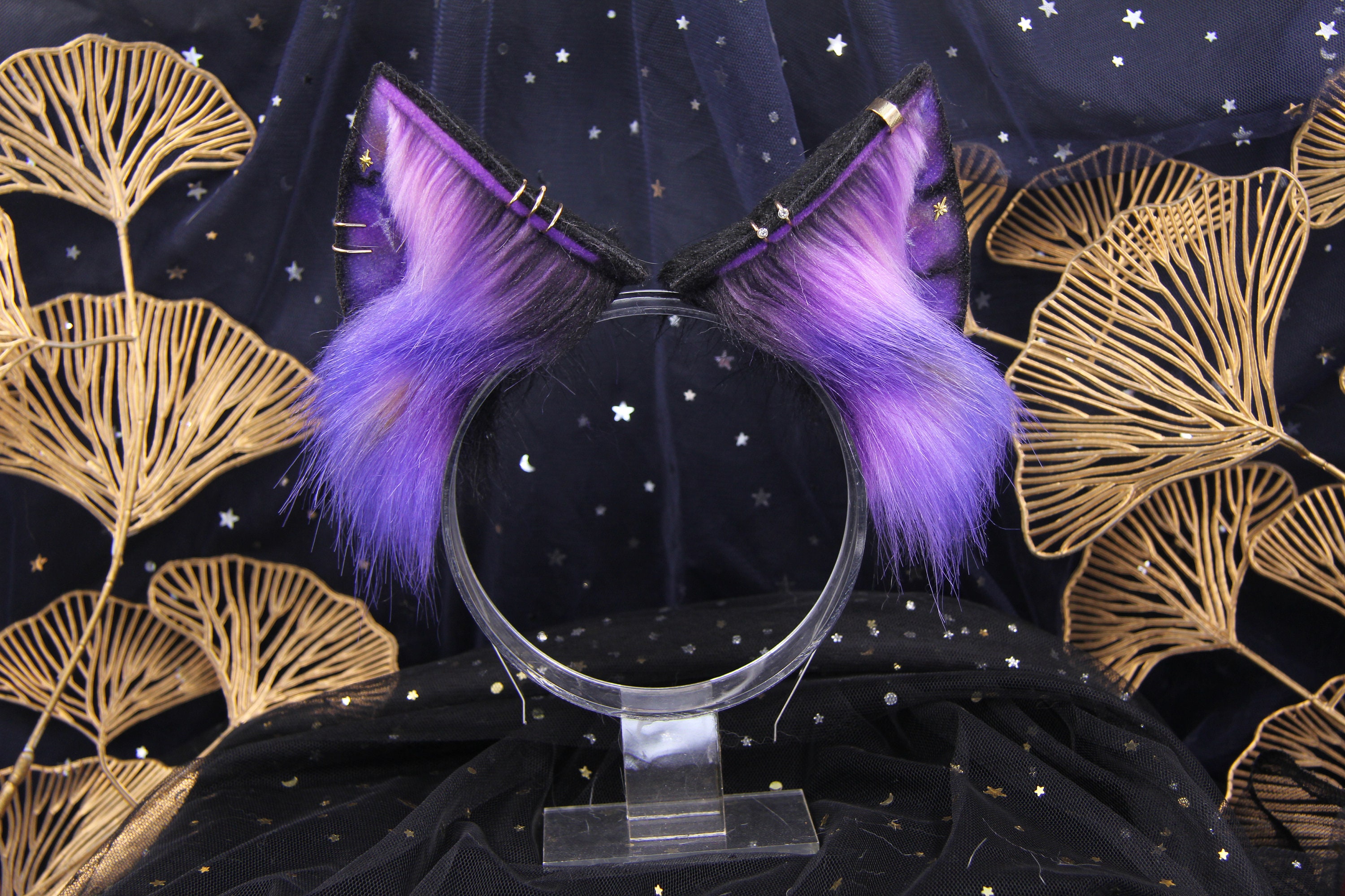 Fancy Fox Ears Set Galaxy Collections violet - Etsy