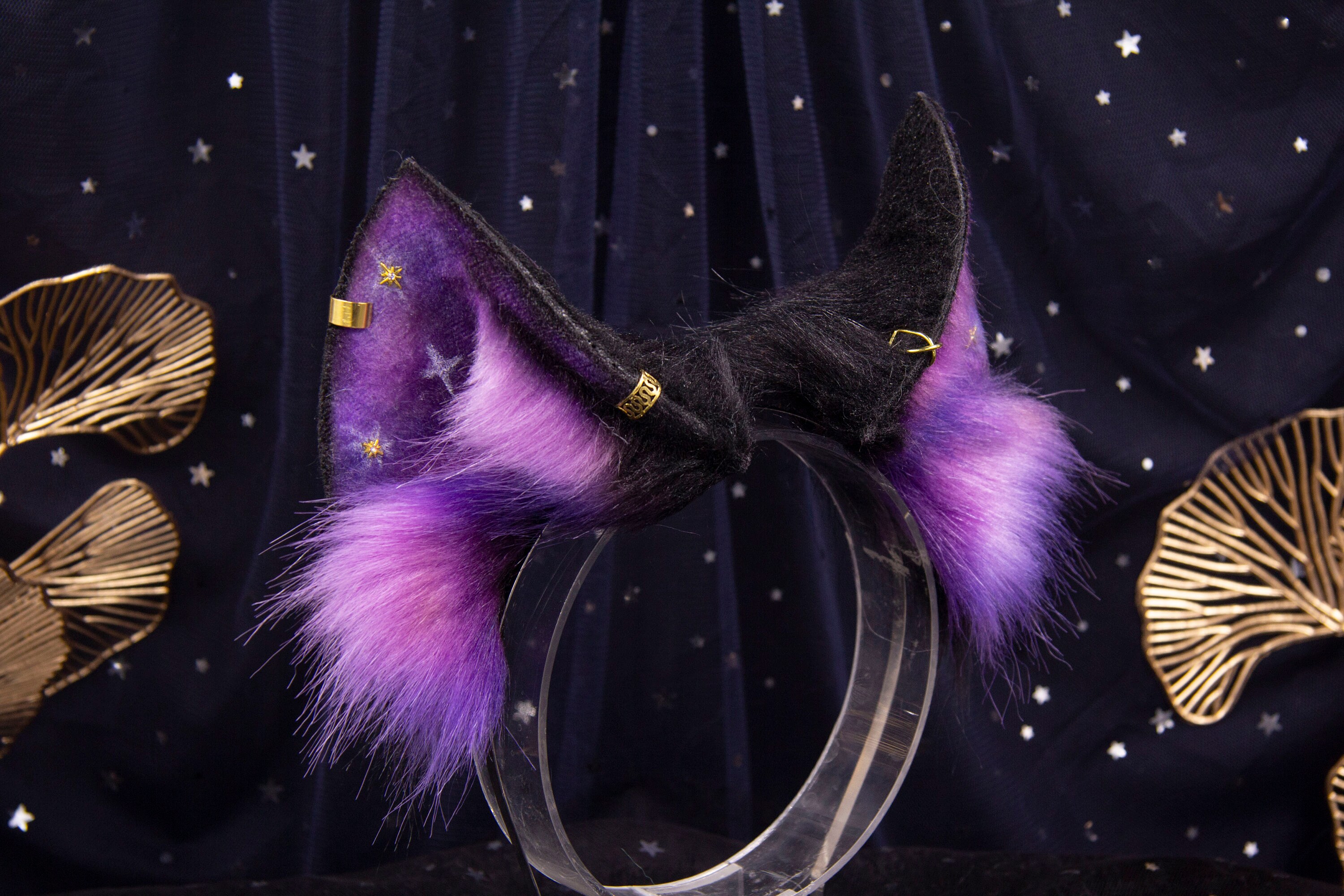Fancy Fox Ears Set Galaxy Collections violet - Etsy