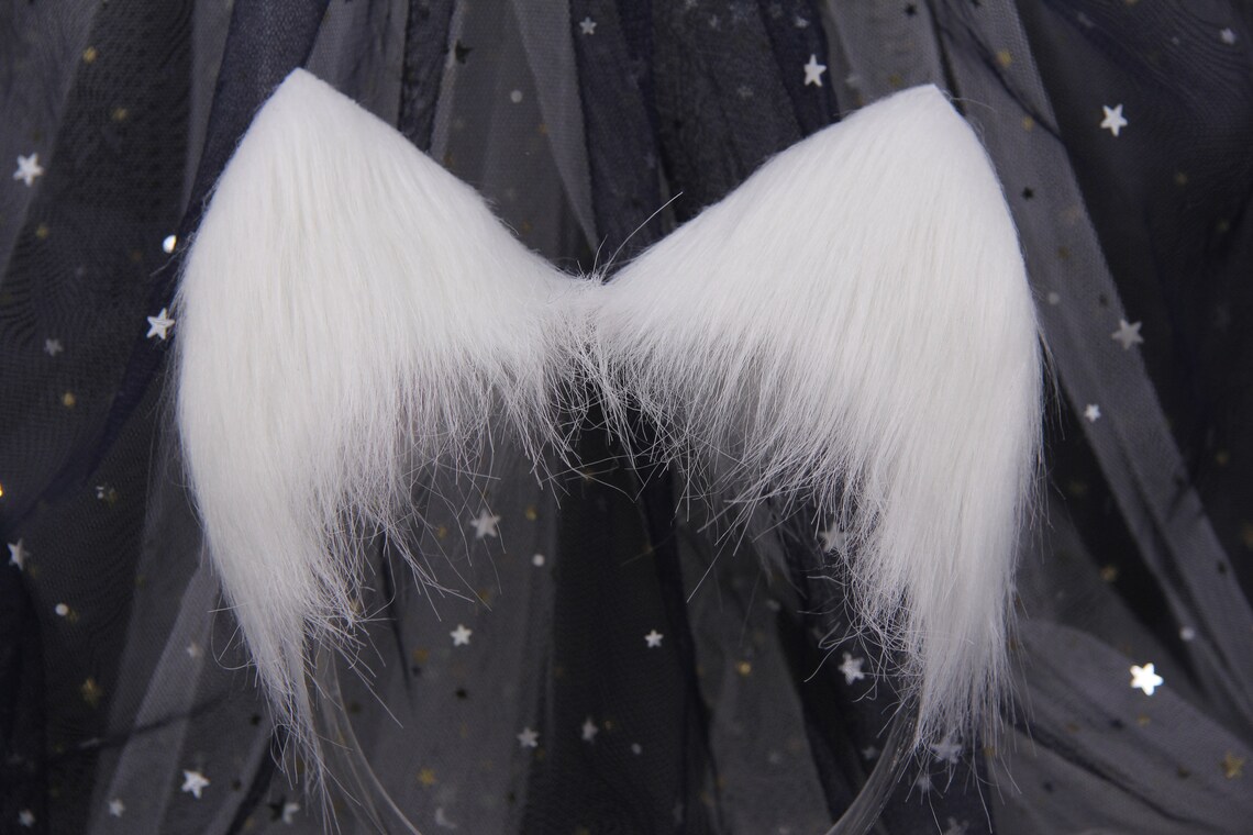 Cosplay Cat Ears and Tail : White Cat Set - Etsy