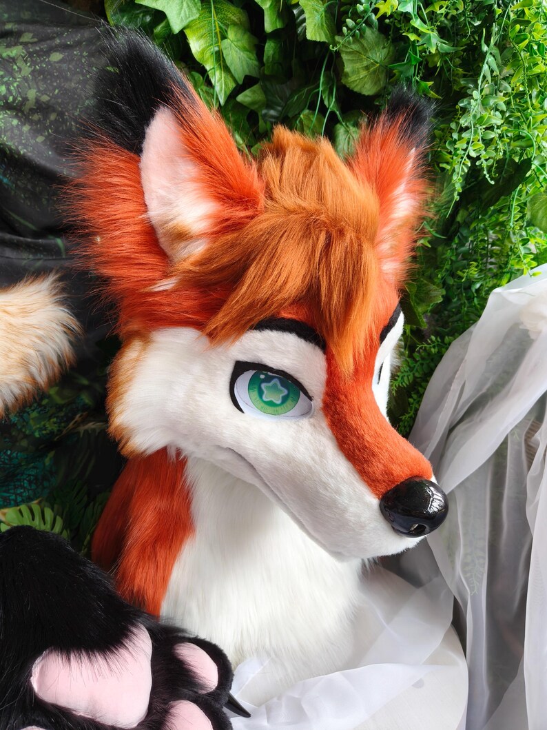 Premade Patial Fursuit Toony Red Fox Set (3 Pieces) Maker ...