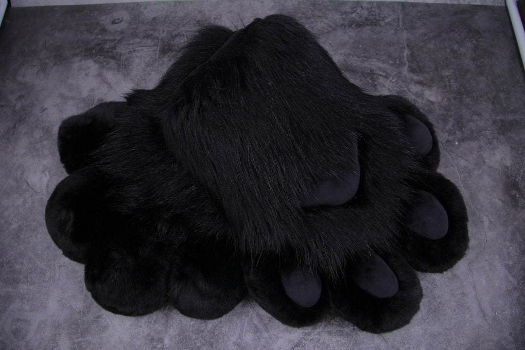 Premade Fur Paw black - Etsy