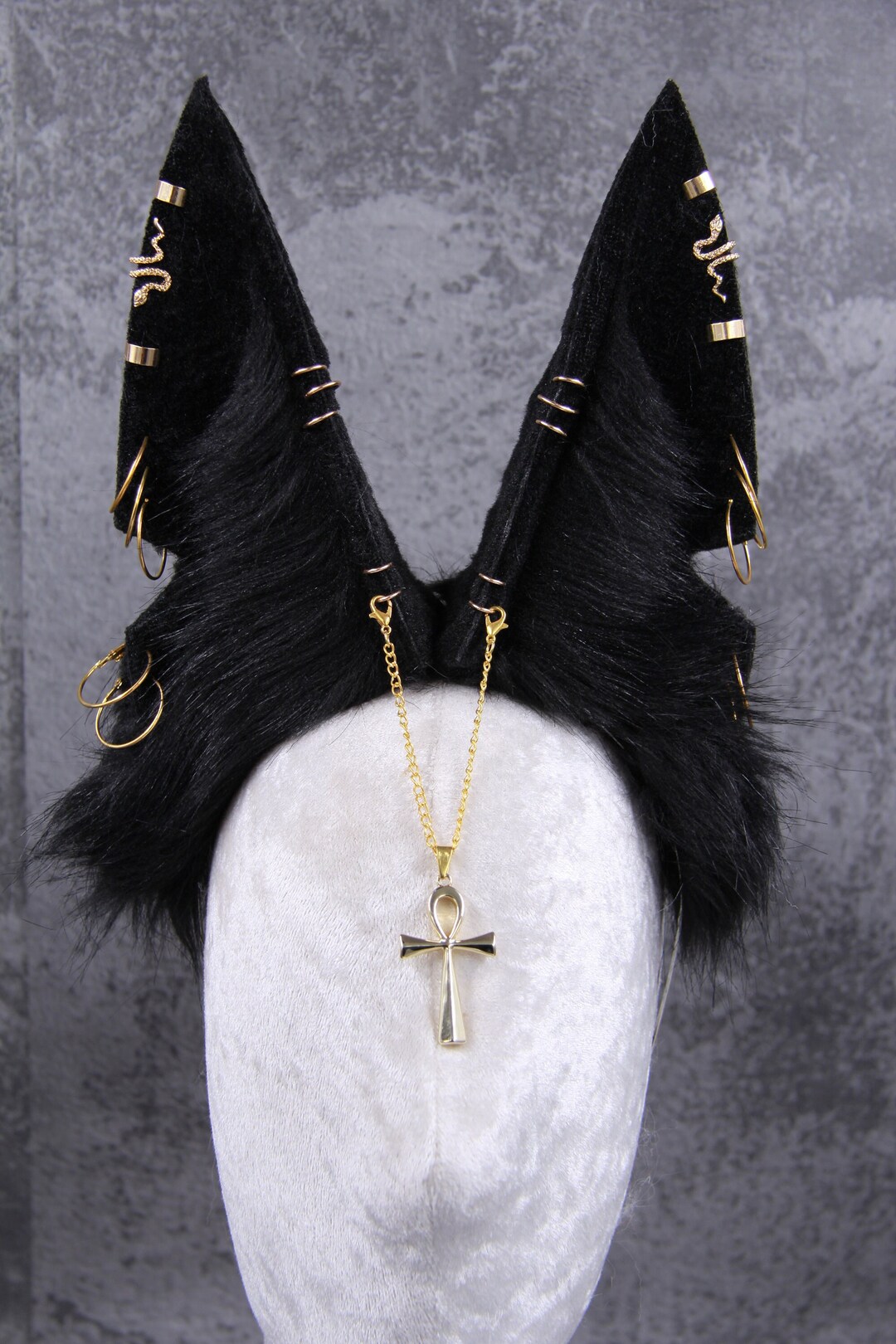 Cosplay Decorated Anubis Ears black B - Etsy