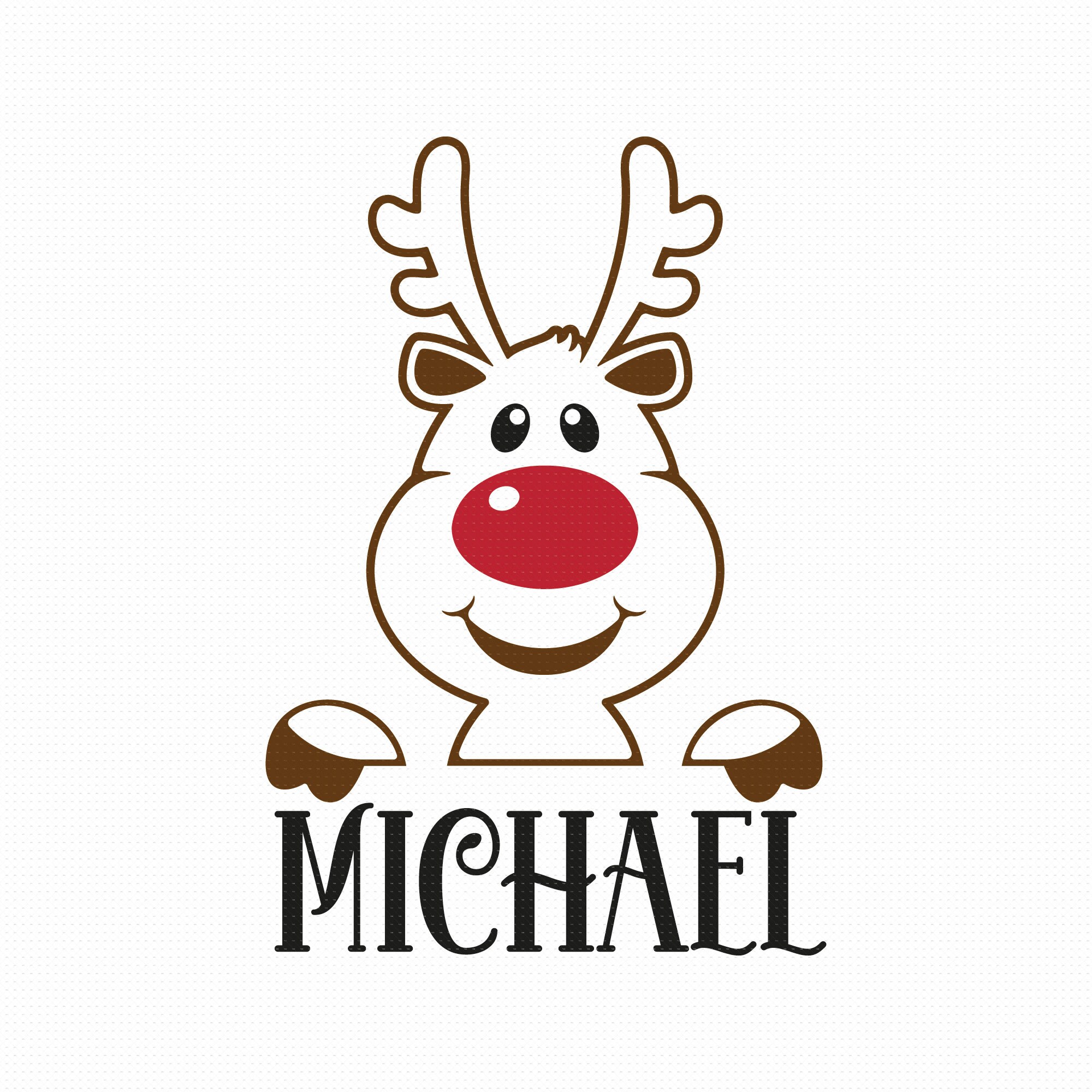 Reindeer Svg Png Eps Pdf Files, Reindeer Monogram Svg, Reindeer Face ...