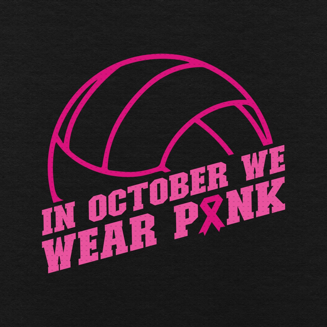 In October We Wear Pink Svg, Png, Eps, Pdf Files, Breast Cancer Svg ...