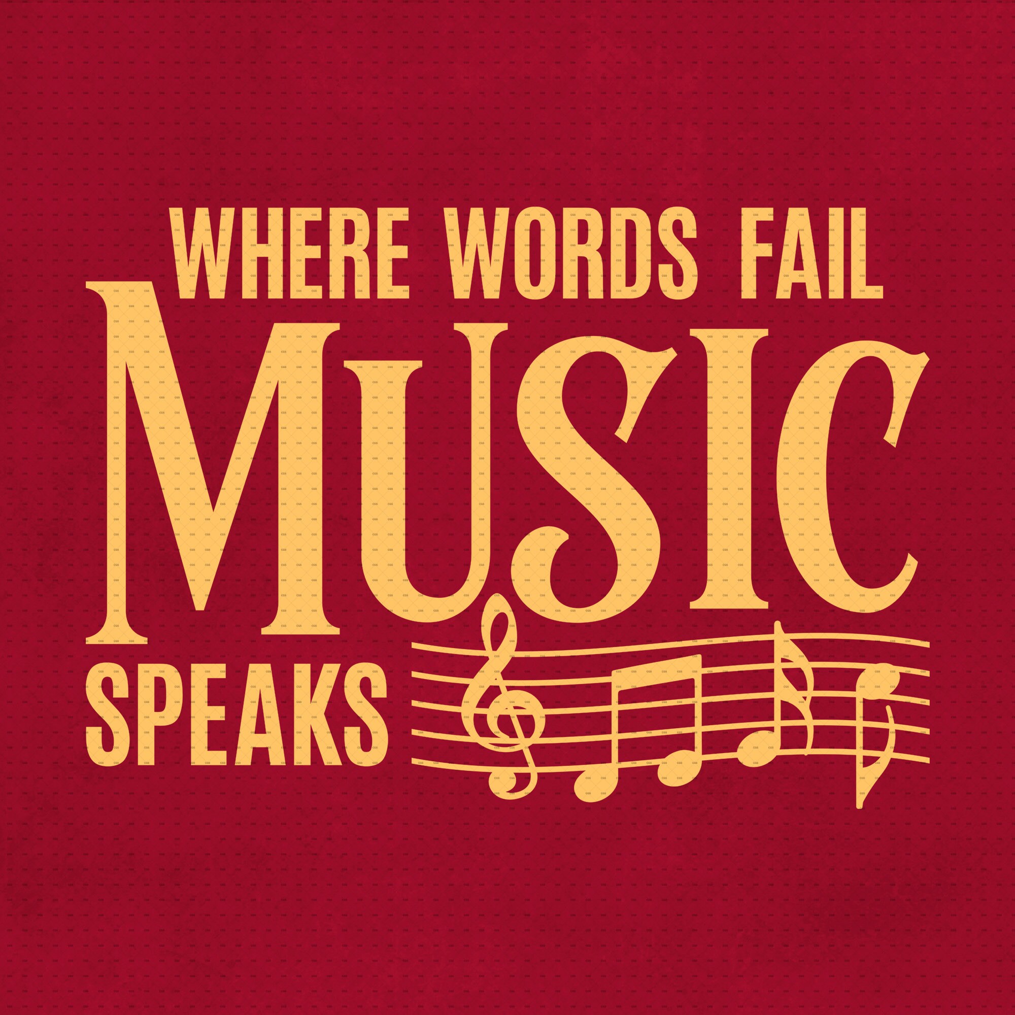 Where Words Fail Music Speaks Svg Png Eps Pdf Files Music - Etsy