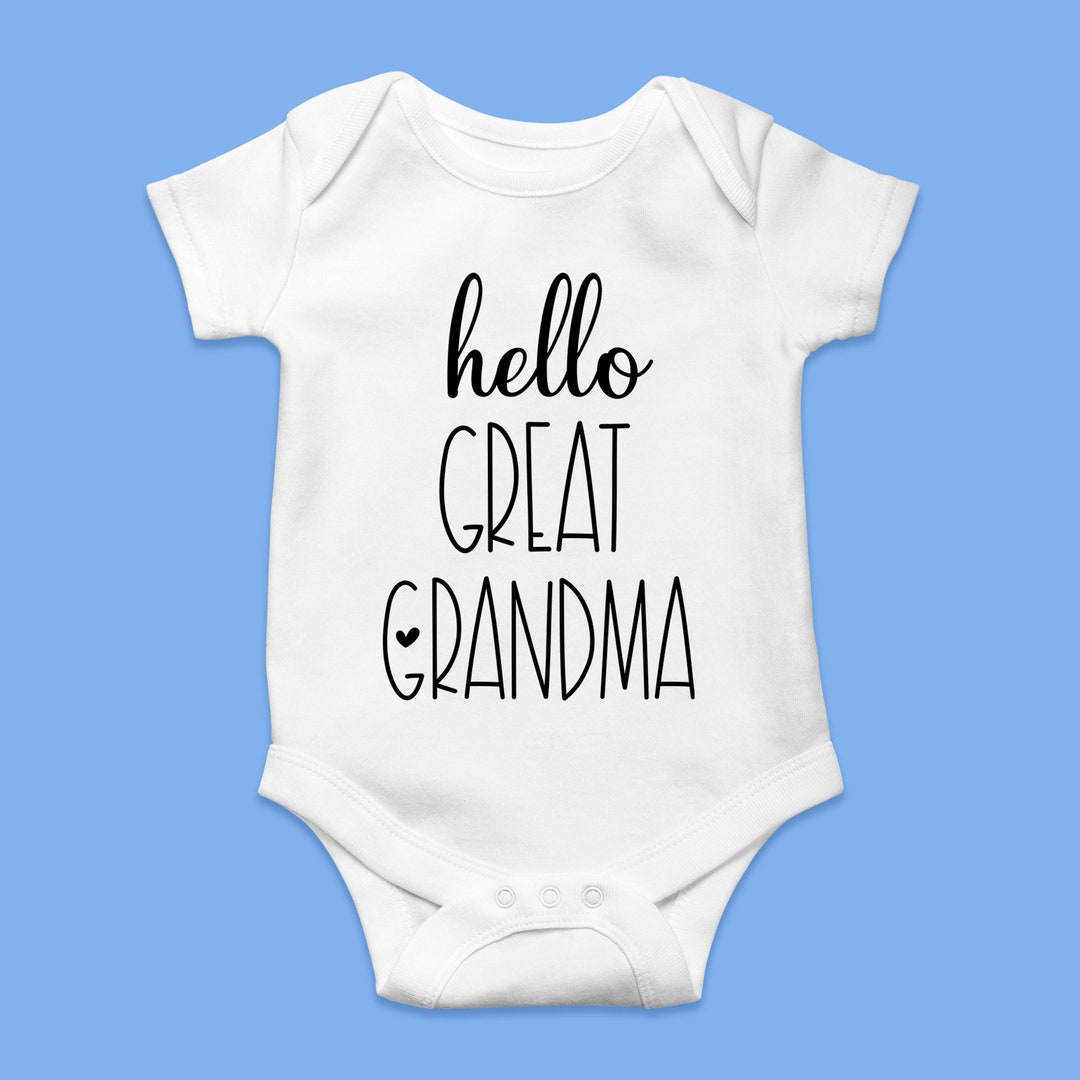 Hello Great Grandma Svg Png Eps Pdf Files, New Great Grandma Svg, Great ...