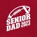 Senior Football Dad Svg Png Eps Pdf Files Football Dad - Etsy