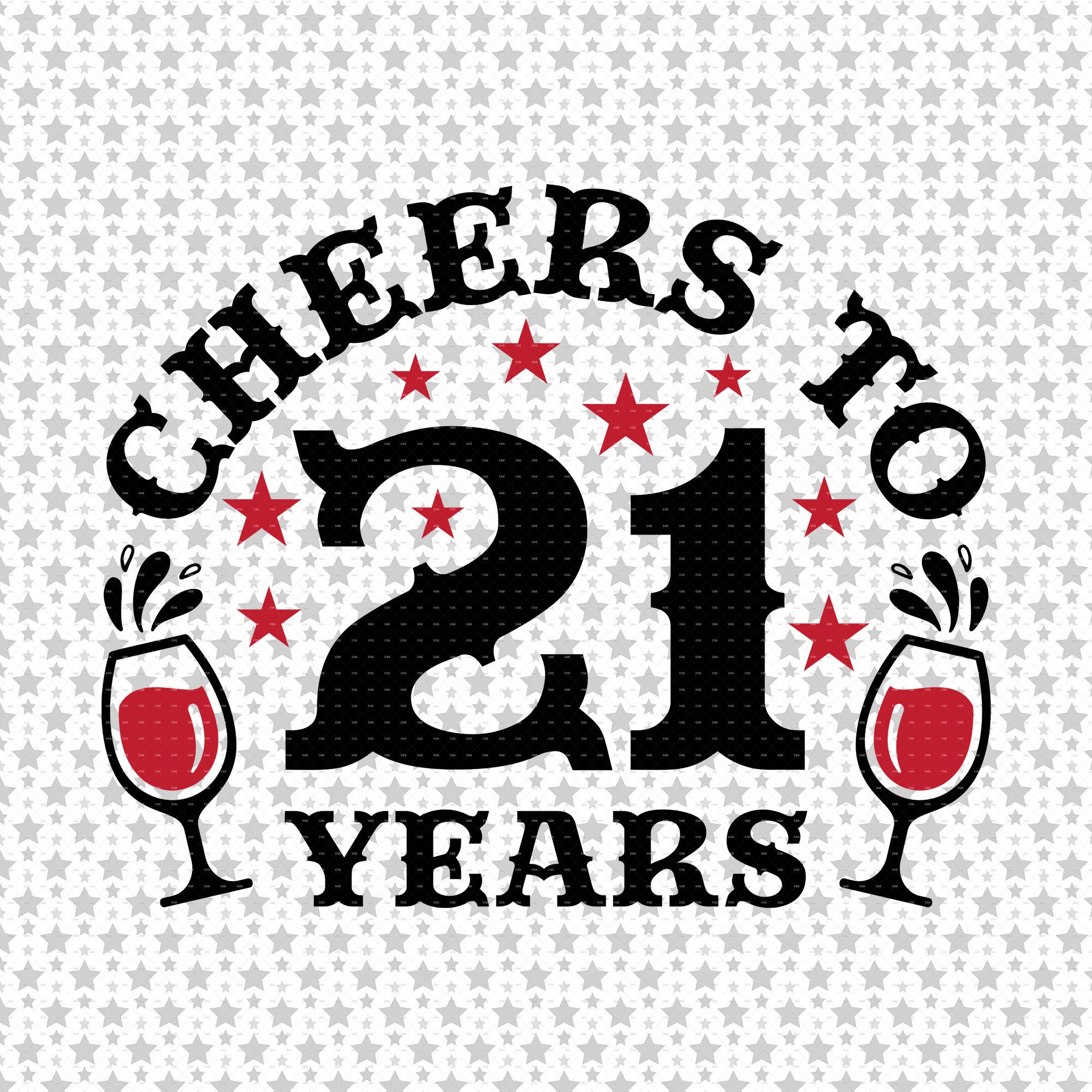 Cheers to 21 Years Svg Png Eps Pdf Files 21 Birthday 21st - Etsy