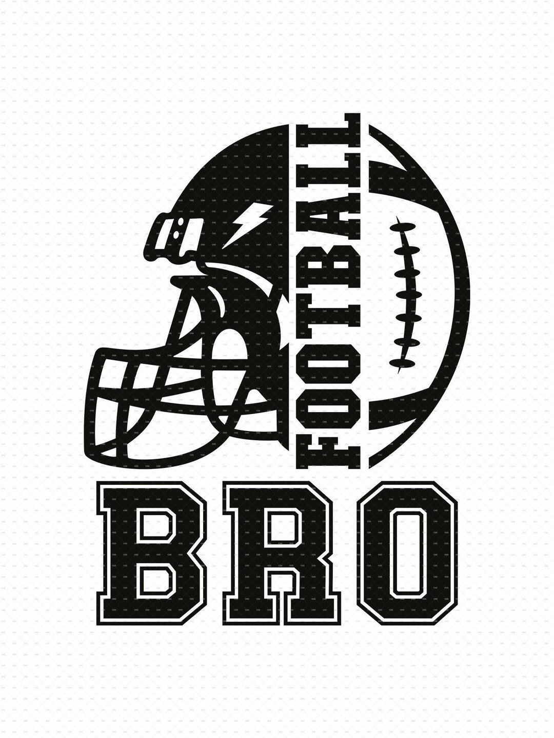 Football Bro SVG: Brother Football Design (digital Download) - Etsy