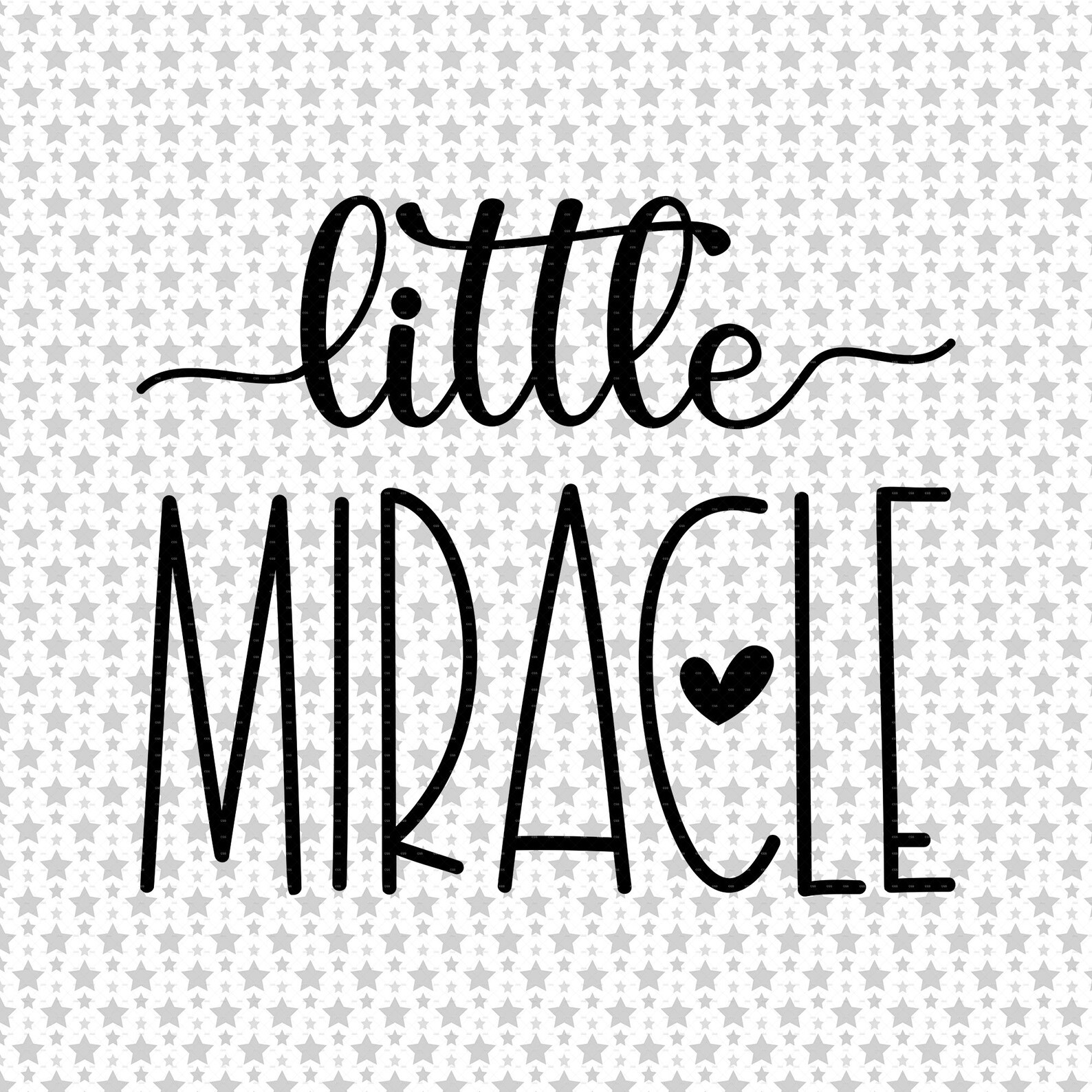 Little Miracle Svg Png Eps Pdf Files Onesies Svg Newborn - Etsy