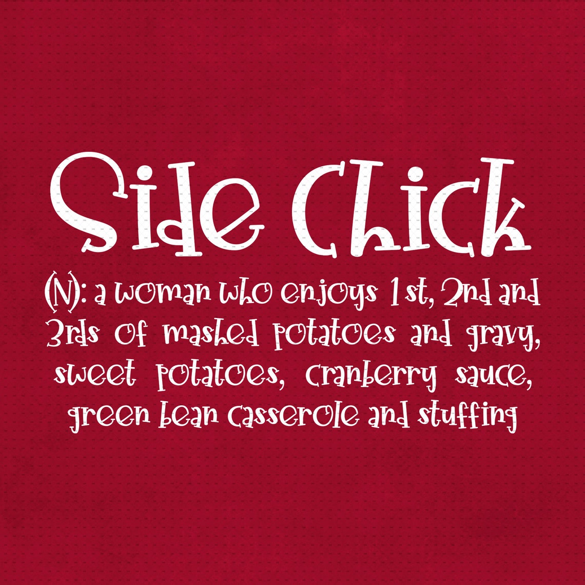 Side Chick Svg Png Eps Pdf Files Mashed Potatoes Svg - Etsy