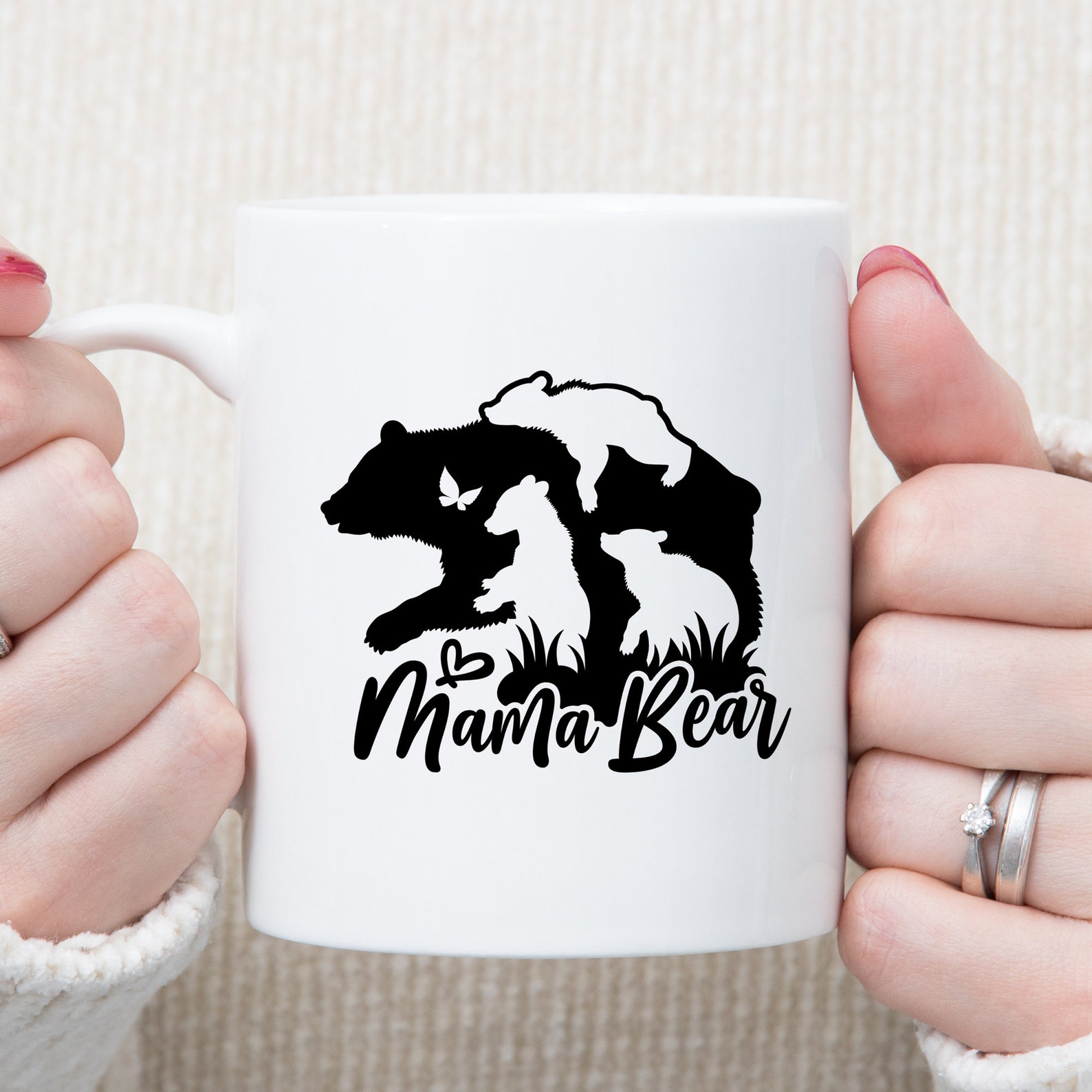 Mama Bear Svg Png Eps Pdf Files, Three Cubs Svg, Bear Mama Svg, Mama ...