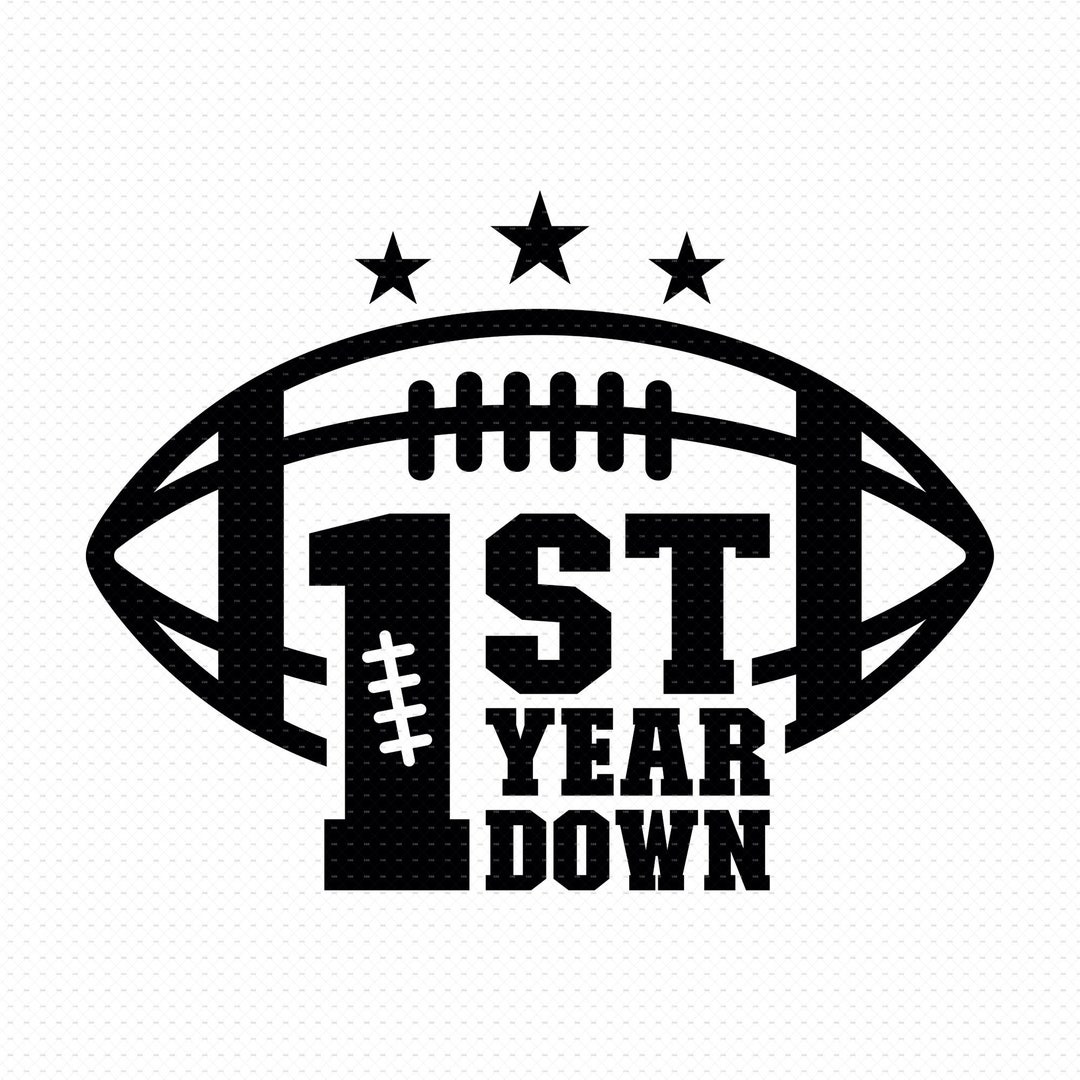 First Year Down Svg, Png, Eps, Pdf Files, 1st Year Down Football Svg ...