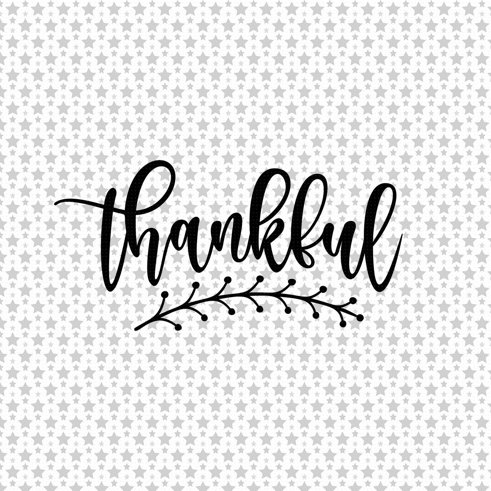 Thankful Svg Png Eps Pdf Files, Thanksgiving Svg, Hand Lettered Svg ...