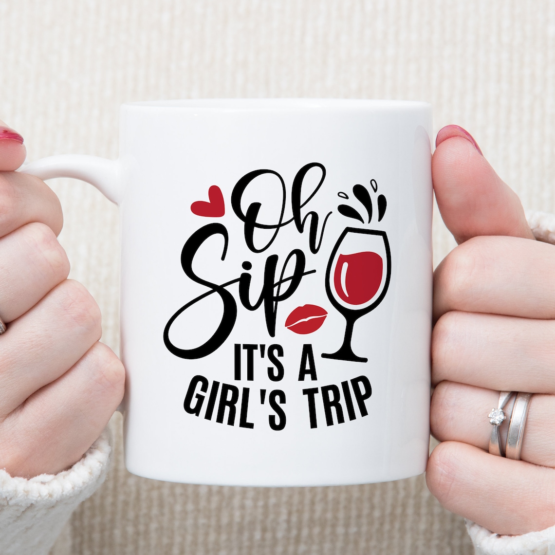 Oh Sip It's A Girl's Trip Svg Png Eps Pdf Files - Etsy