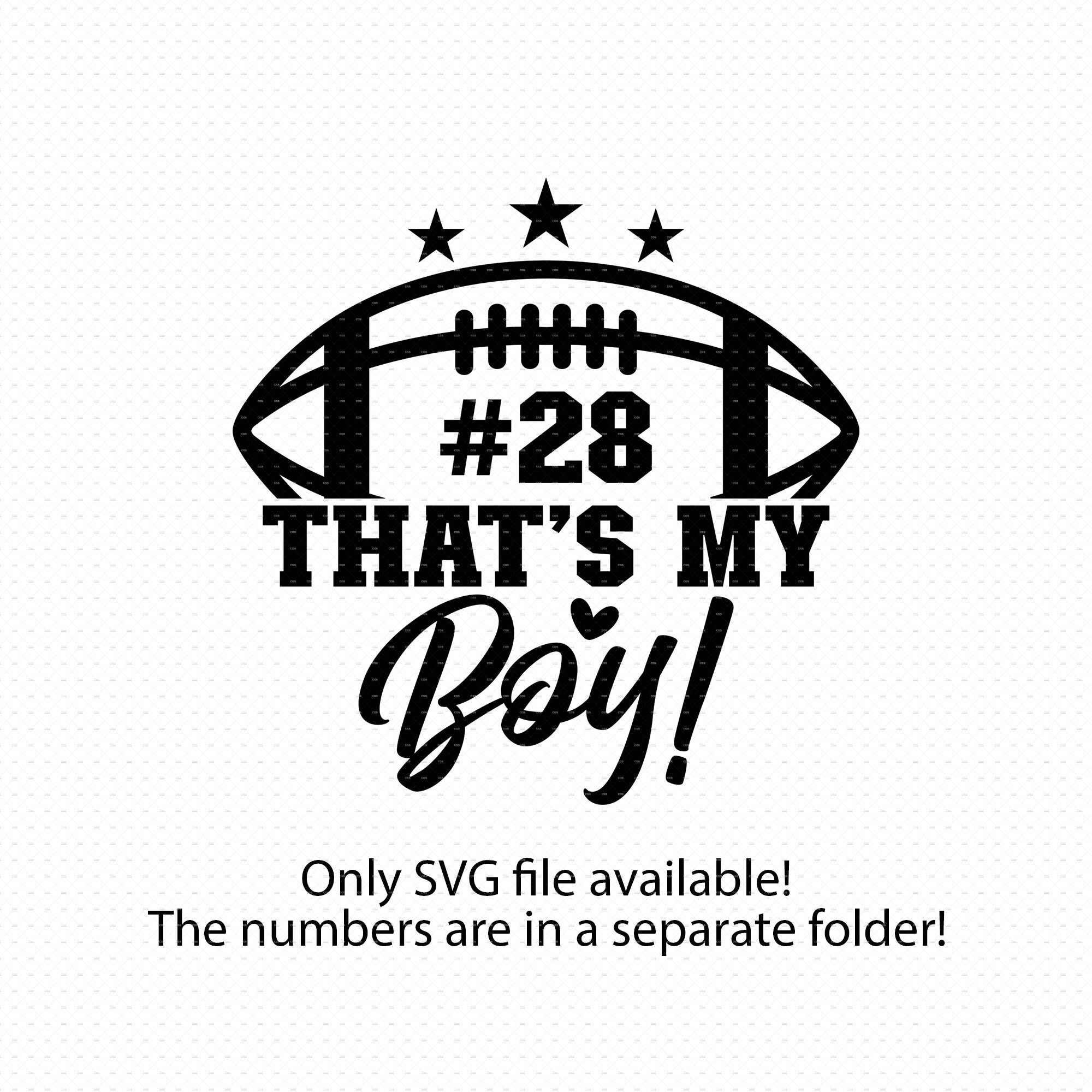 That's My Boy Svg That's My Boy Football Svg - Etsy