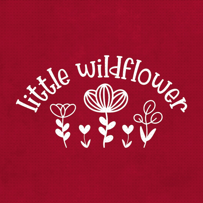Little Wildflower Svg Png Eps Pdf Files Wildflower Svg - Etsy