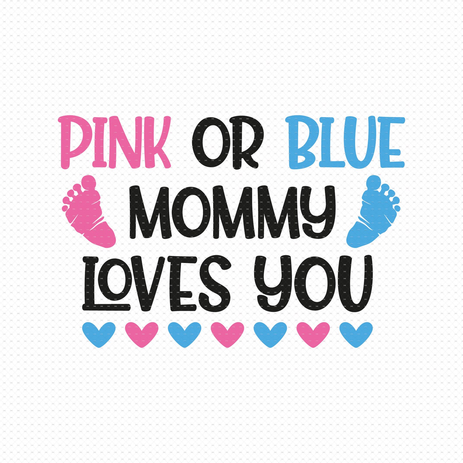 Pink or Blue Bundle Svg Png Eps Pdf Files Pink Blue Loves - Etsy