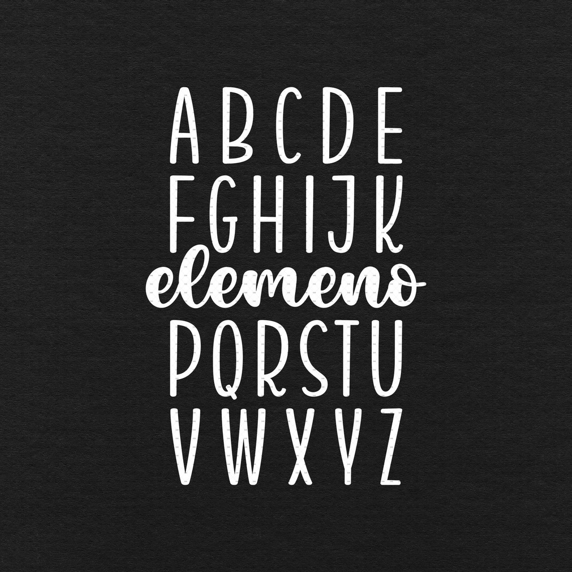 Alphabet Elemeno Svg Png Eps Pdf Files Back to School Svg - Etsy