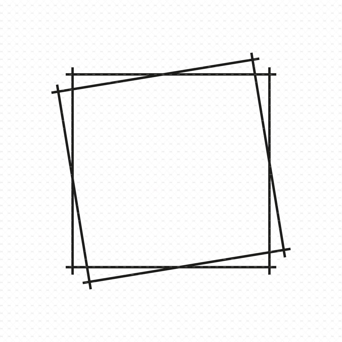 Double Square Frame Svg Png Eps Pdf Files Square Frame Svg - Etsy