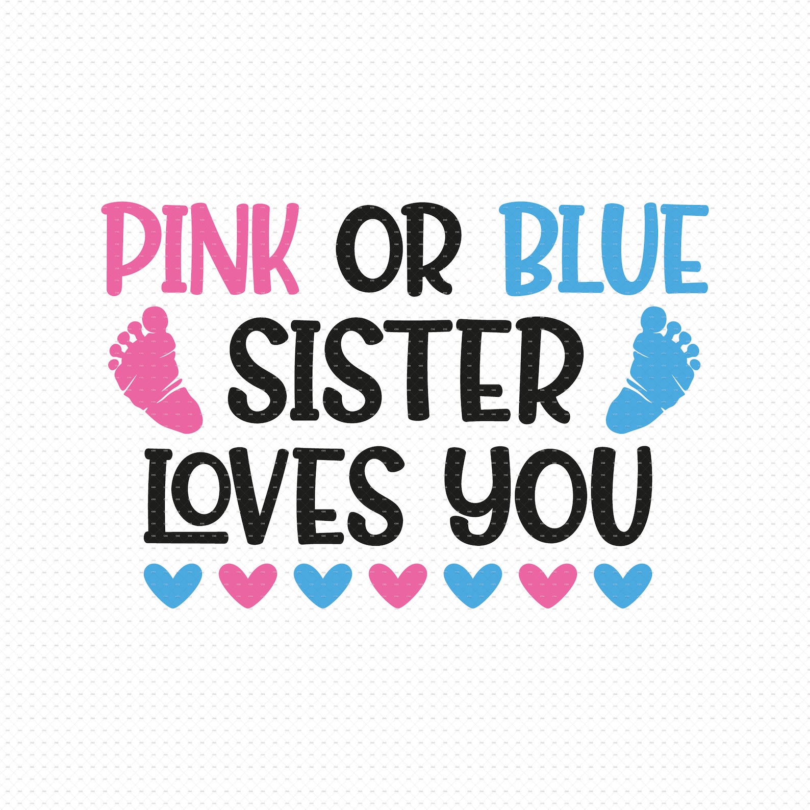 Pink or Blue Bundle Svg Png Eps Pdf Files Pink Blue Loves - Etsy