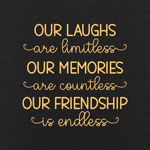 Our Laughs Are Limitless Svg Png Eps Pdf Files, Friends Svg Files, Best ...