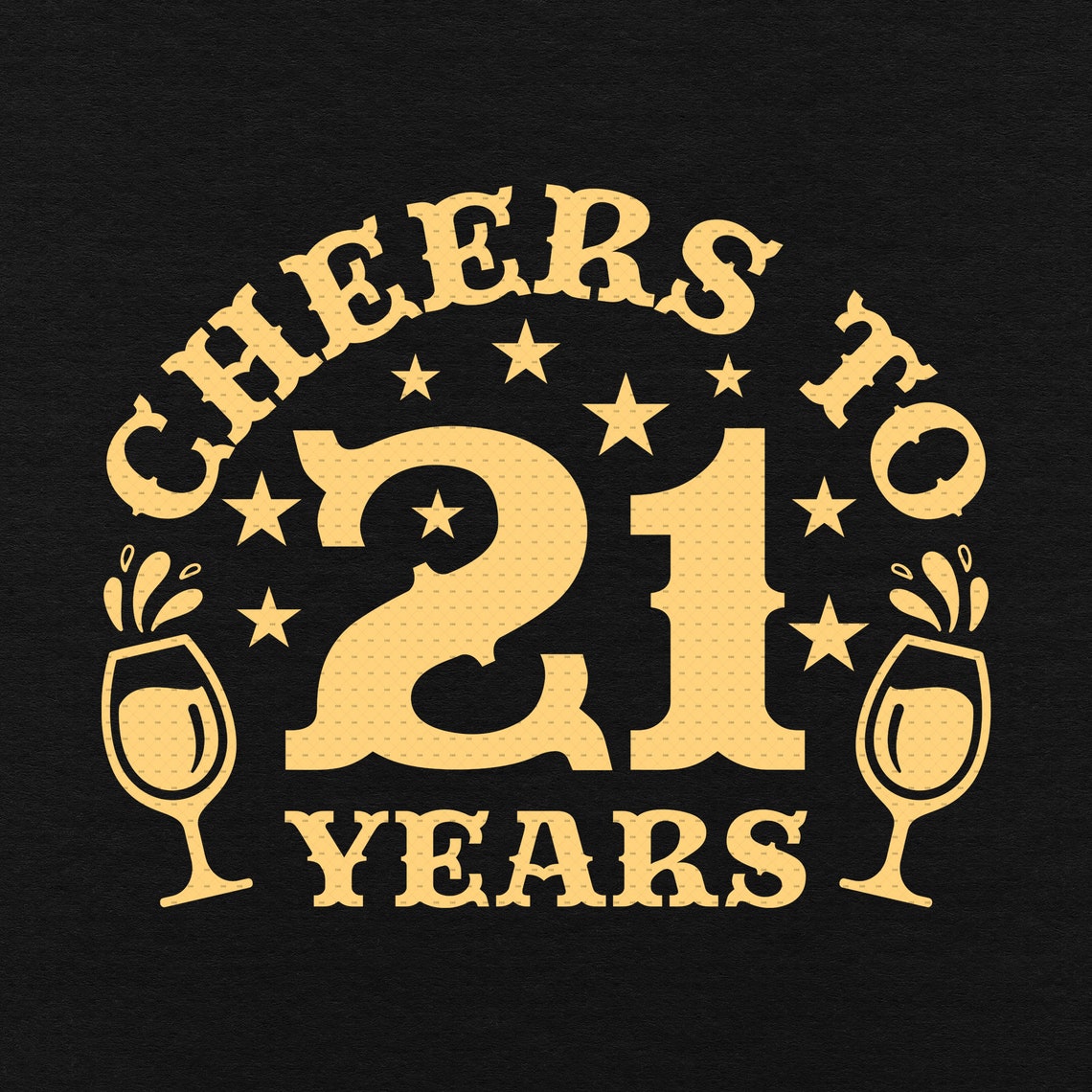 Cheers to 21 Years Svg Png Eps Pdf Files 21 Birthday 21st - Etsy