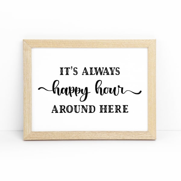 Happy Hour Svg - Etsy