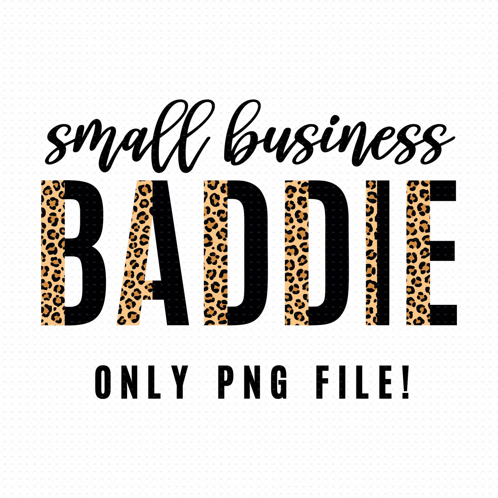 Small Business Baddie Png Small Business Leopard Small | Etsy