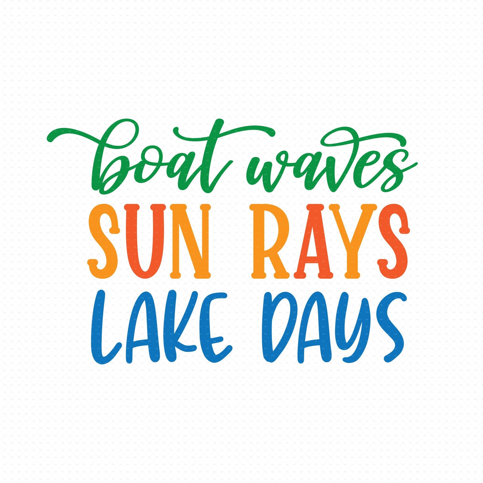 Boat Waves Sun Rays Lake Days Svg Png Eps Pdf Files, Boat Waves Svg ...