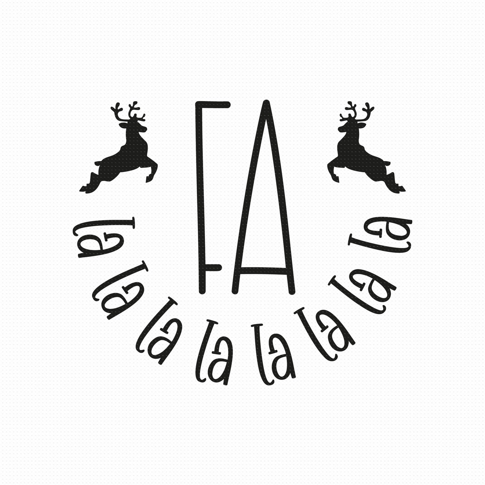 Fa La La La La Svg Png Eps Pdf Files Christmas Song Svg | Etsy