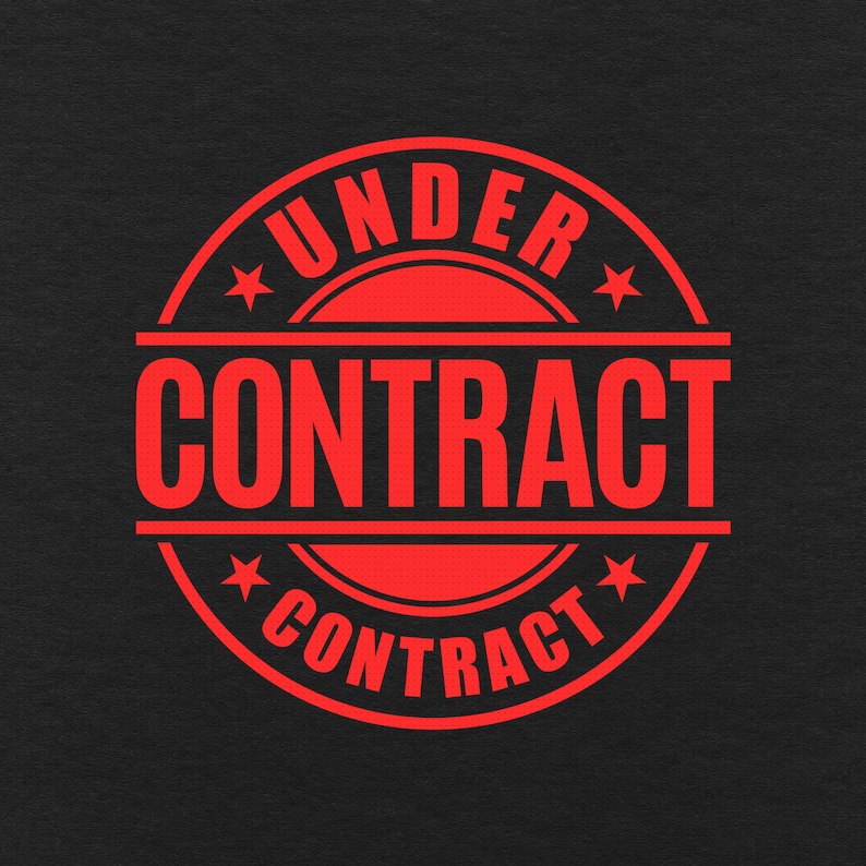 Under Contract Svg Png Eps Pdf Files Real Estate Svg Realtor | Etsy