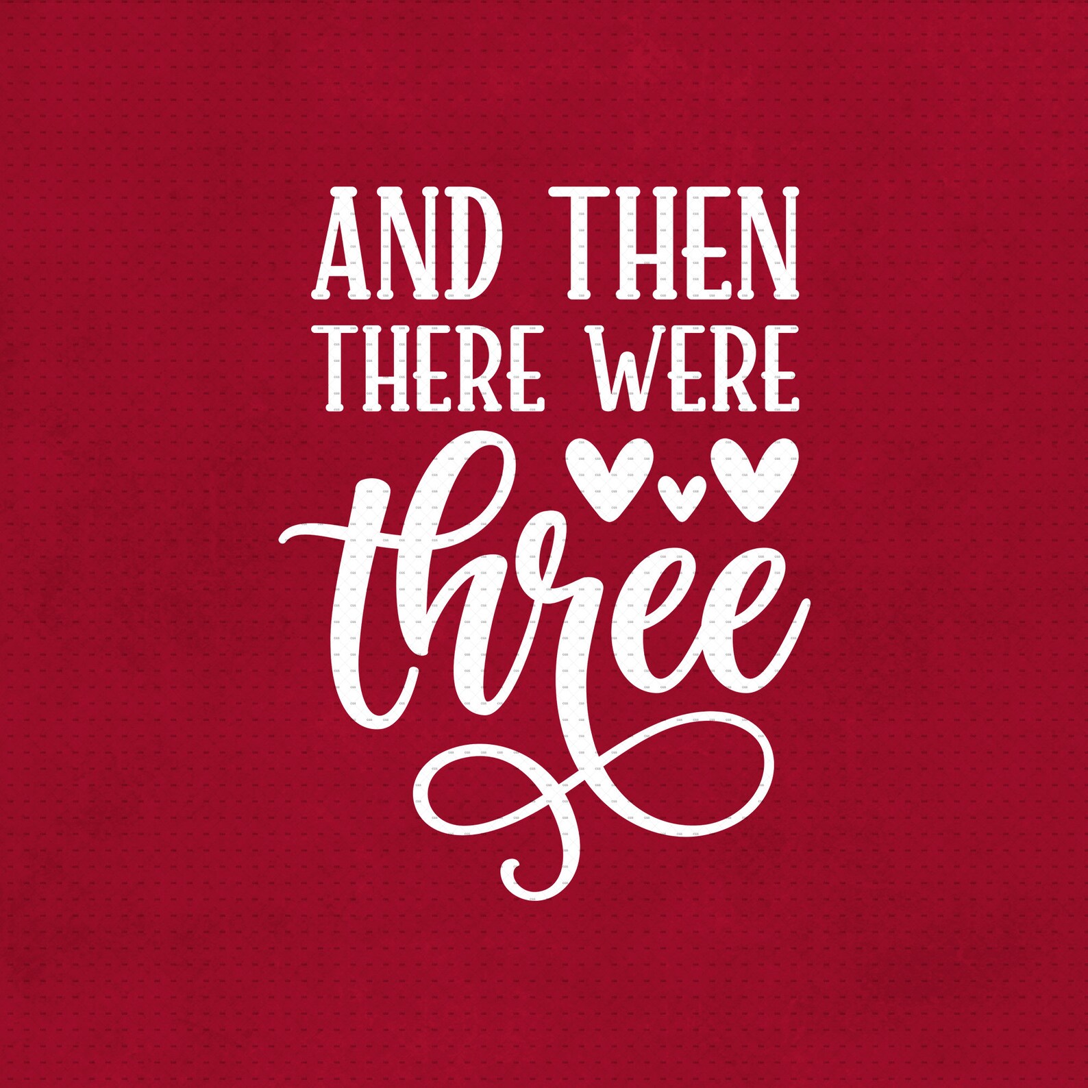 And Then There Were Three Svg Png Eps Pdf Files Baby | Etsy