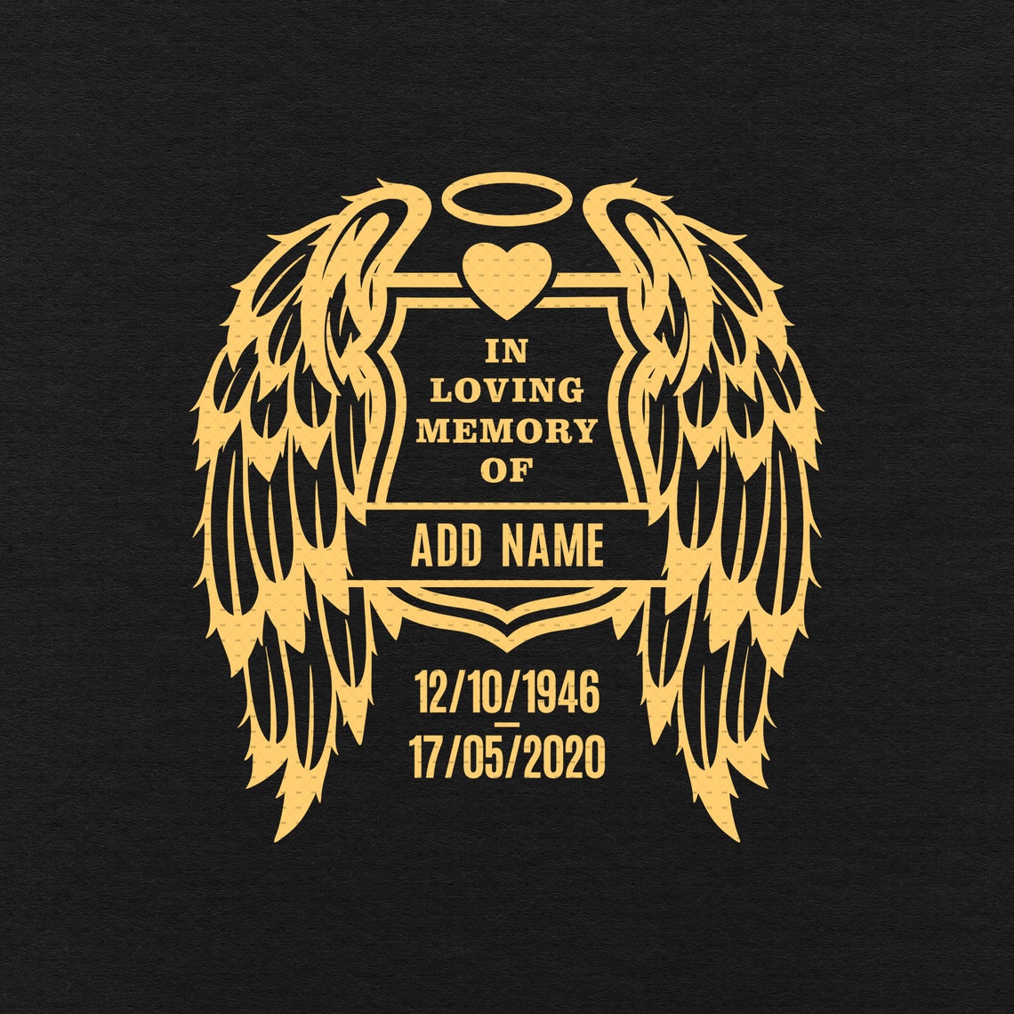 In Loving Memory Svg Png Eps Pdf Files in Memory Angel - Etsy