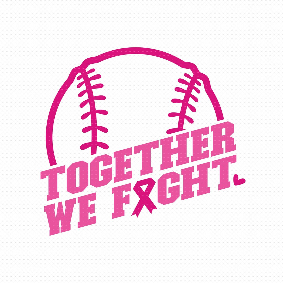 Softball Breast Cancer Svg, Png, Eps, Pdf Files, Baseball Breast Cancer Svg, Softball Cancer ...