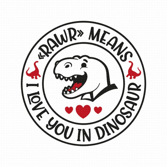 Rawr Significa Te Amo En Icono De Dinosaurio Regalos Y Productos: Rawr