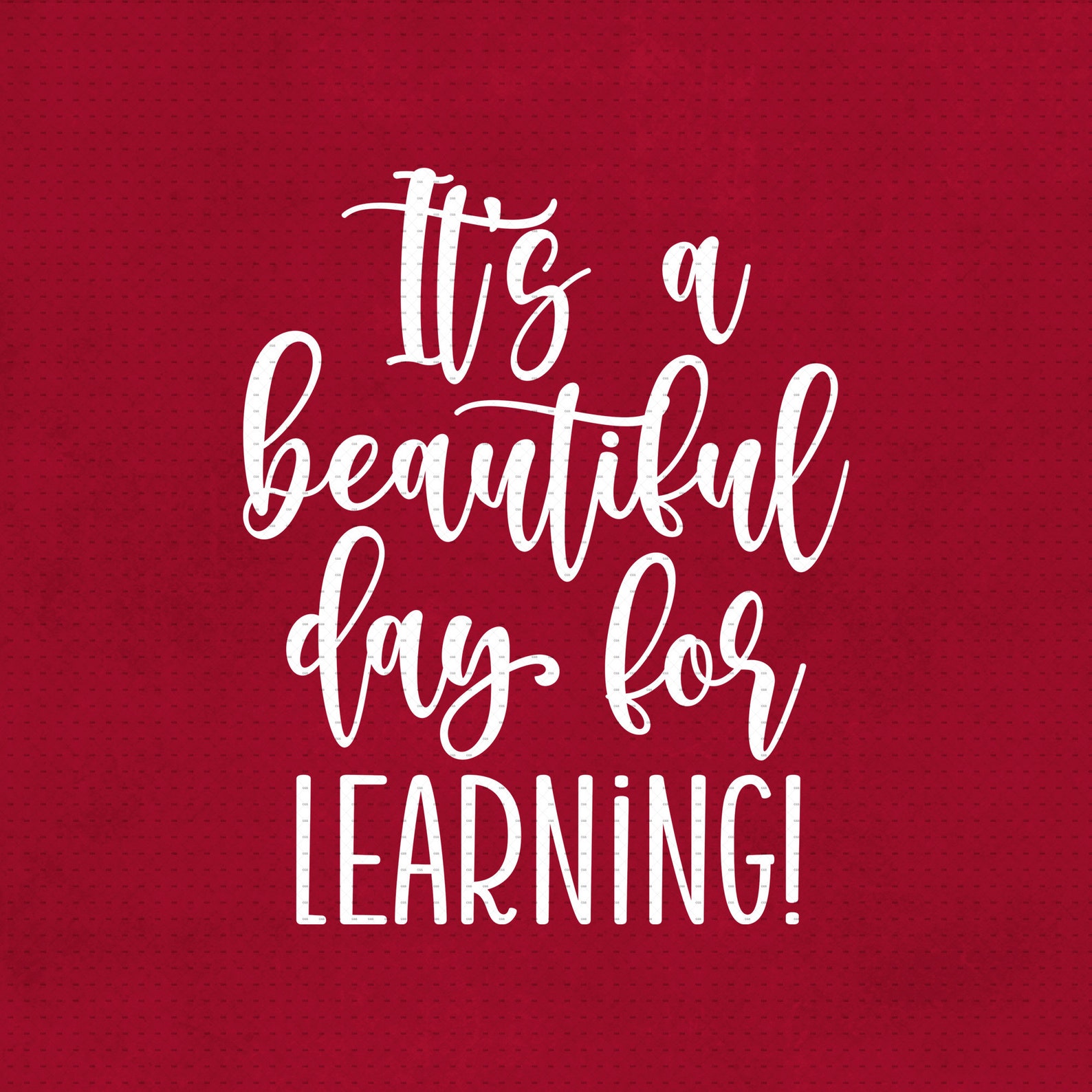 It's A Beautiful Day for Learning Svg Png Eps Pdf - Etsy