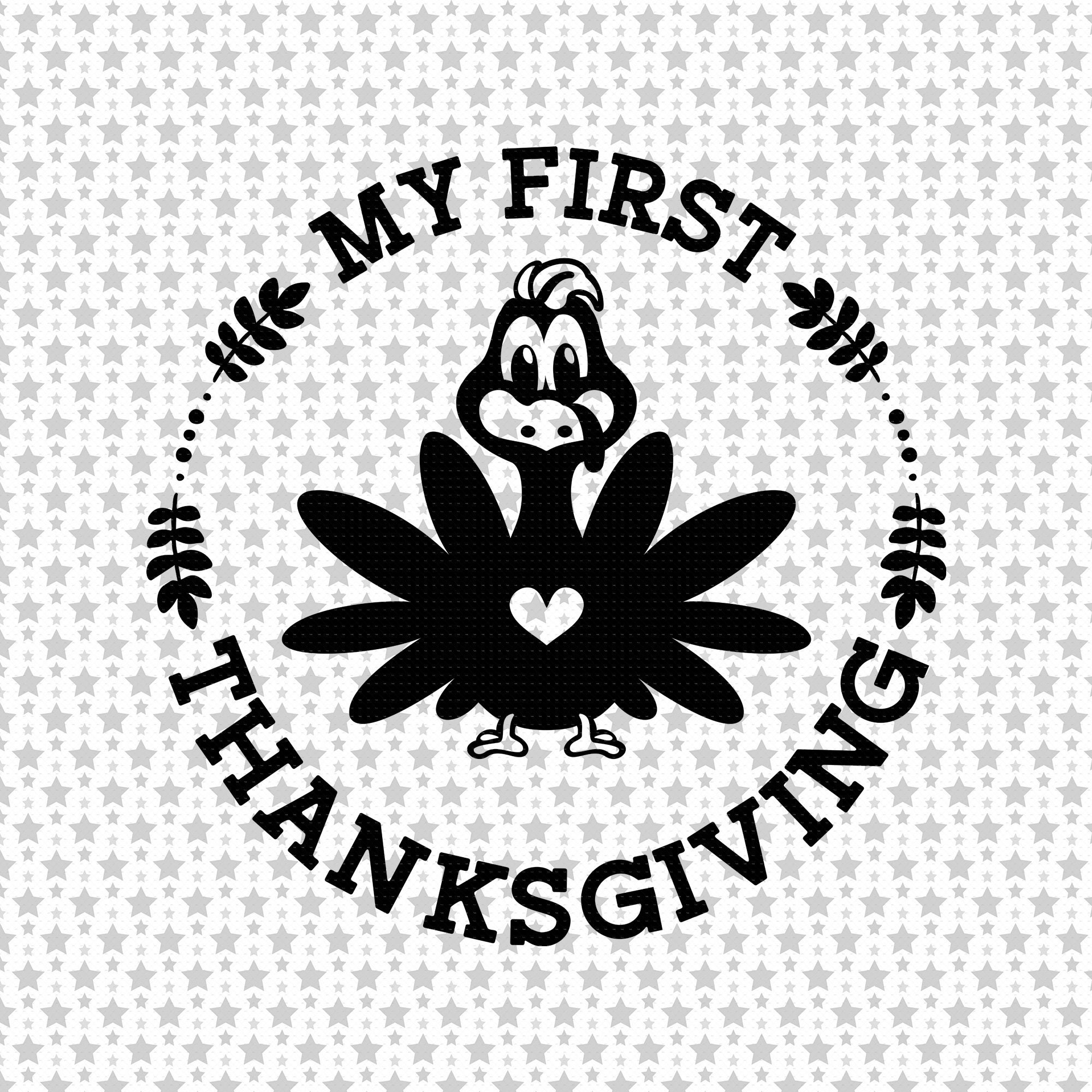 My First Thanksgiving Svg Png Eps Pdf Files Baby Cut File - Etsy