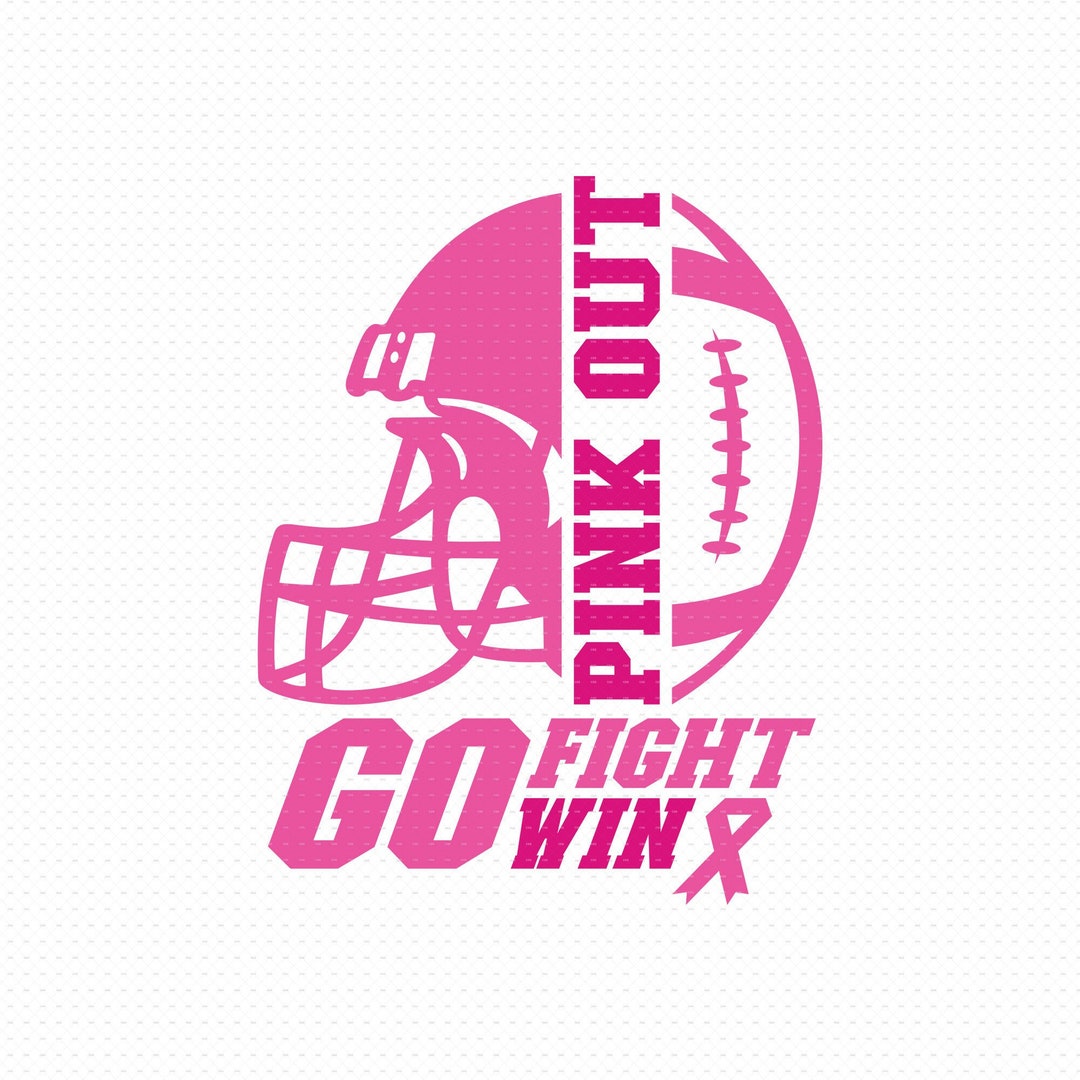 Pink Out Svg, Png, Eps, Pdf Files, Go Fight Win Svg, Go Fight Win Png, Breast Cancer Football ...