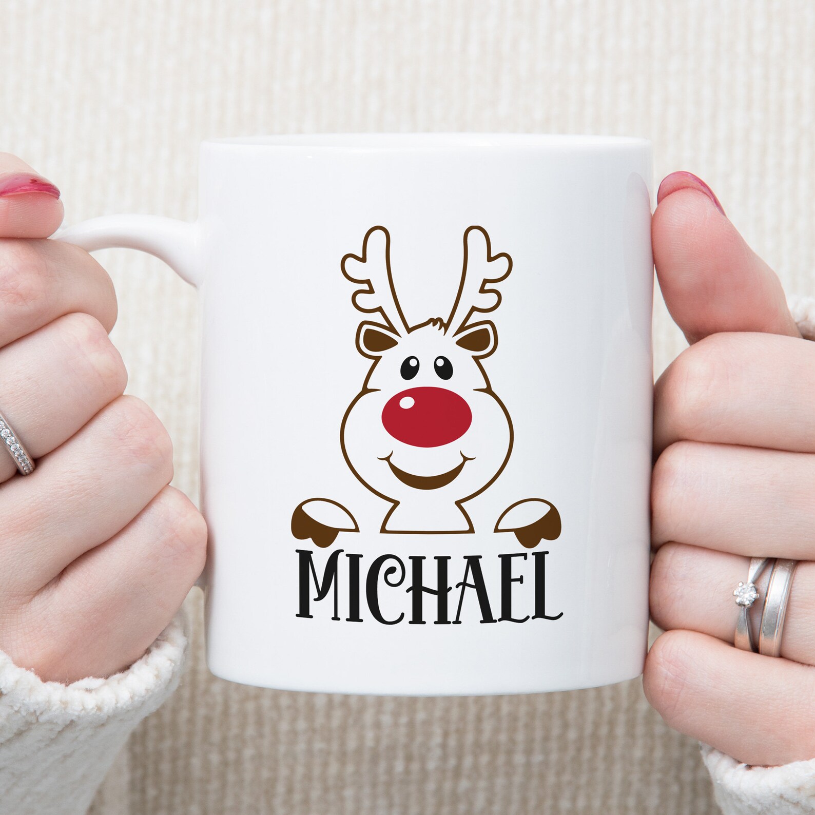 Reindeer Svg Png Eps Pdf Files, Reindeer Monogram Svg, Reindeer Face ...