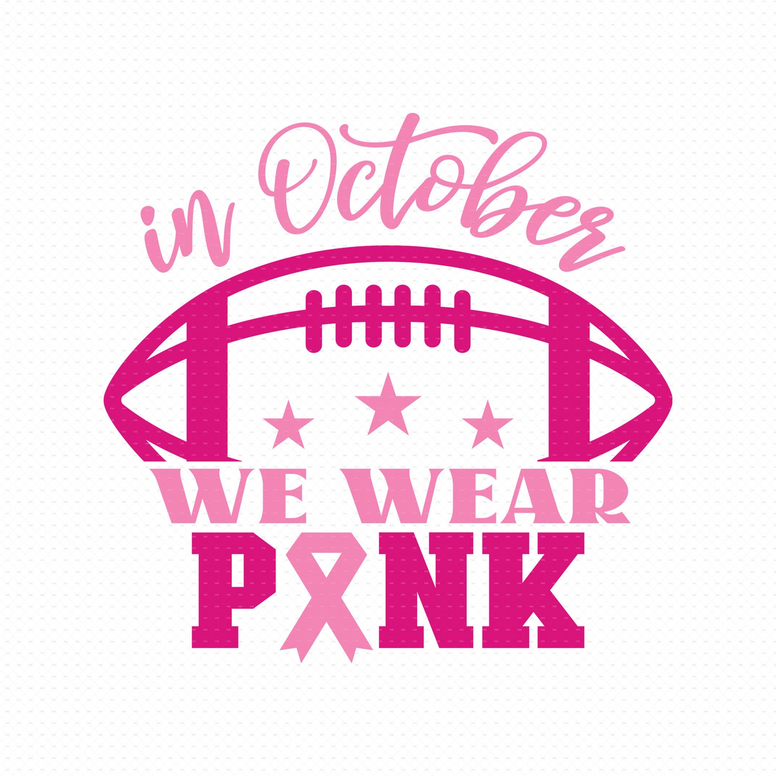 In October We Wear Pink Svg Png Eps Pdf Files Breast - Etsy