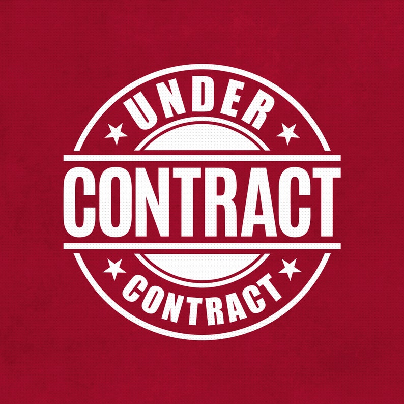 Under Contract Svg Png Eps Pdf Files Real Estate Svg Realtor | Etsy