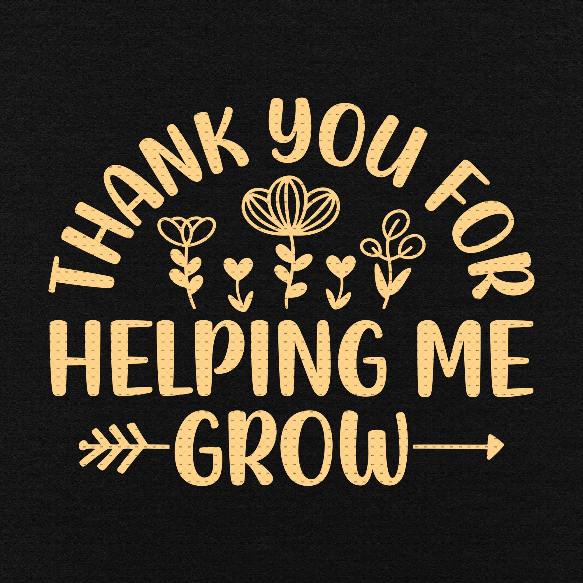 Thank You for Helping Me Grow Svg Png Eps Pdf Files Thank - Etsy