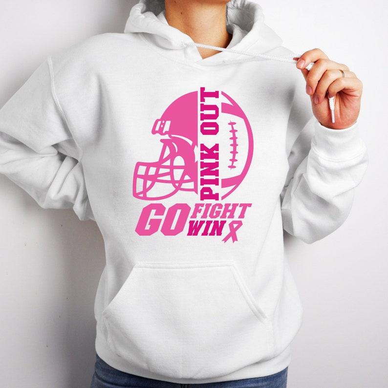 Pink Out Football Breast Cancer SVG: Go Fight Win (digital Download) - Etsy